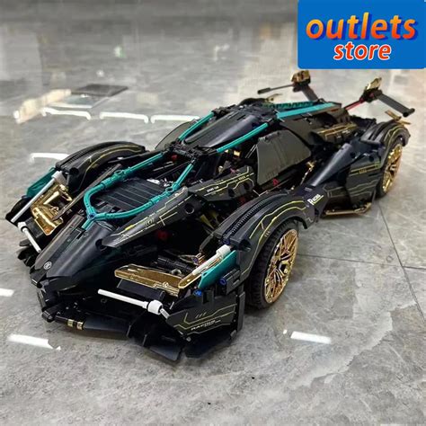 My88001c High Tech Black Warrior V12 Concept Sports Racing Car Static