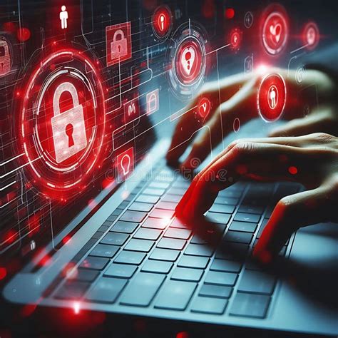 Preventing Hacker Attacks Essential Cybersecurity Strategies For Businesses Stock Illustration