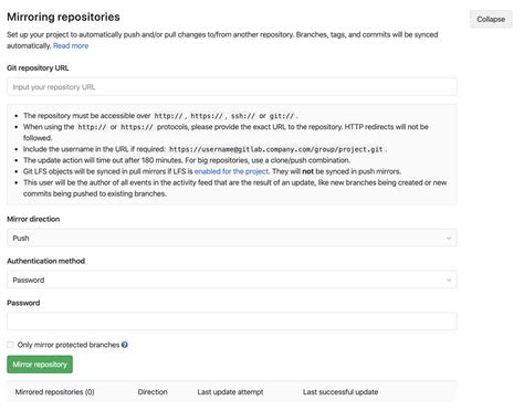 Pull Based Mirroring From GitHub For CI Is No Longer Mirrored How To Use GitLab GitLab Forum