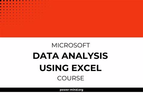 microsoft data analysis using excel course find your perfect course