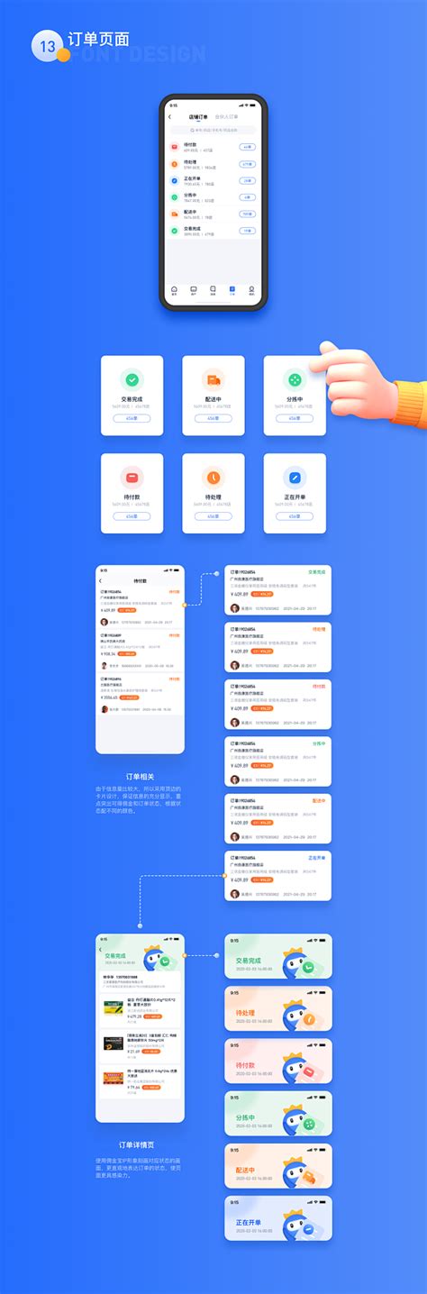 Ui App 电商 订单页面