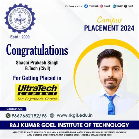 Rkgit On Linkedin Getyourselfplaced Engineering Btech