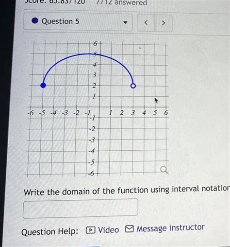 Solved 6 5 Question 5 2 1 6 5 4 3 2 1 1 2 3 4 5 6 2 Chegg Com
