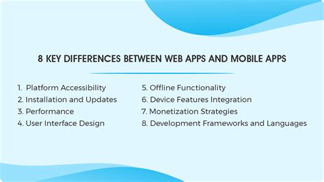 Cracking The Code Exploring The 8 Key Differences Between Web Apps And