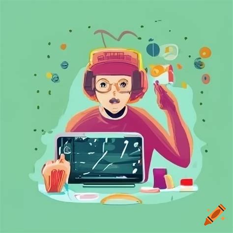 Illustration Of A Qa Engineer Searching For Bugs In A Mobile App On Craiyon