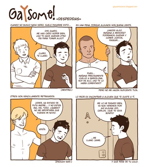 01 Despedidas Farewells Gaysome Webcomic Humor Gay En Español