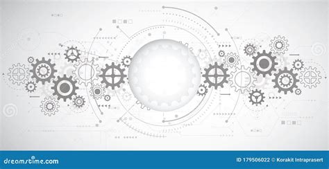 Abstract 3d Design Background With Technology Dot And Line Circuit Board Texture Modern