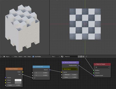 Cycles Render Engine In Need Of Node Displacement On Z Axis Only Blender Stack Exchange