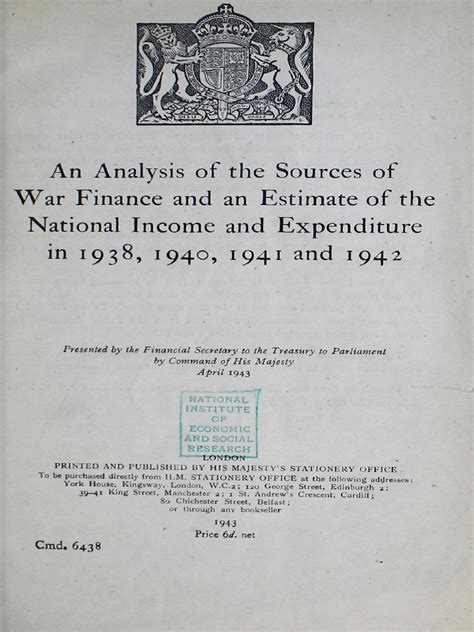 Uk National Accounts 1943 Pdf Cost Of Living Taxes