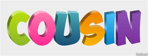 Cousin Text Effect And Logo Design Word