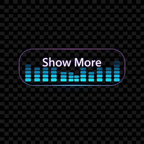Efecto Mostrar Más Texto En Echoing Neon Waves Botón Curvo Que Parece