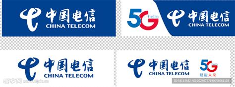 中国电信logo设计图 Psd分层素材 Psd分层素材 设计图库 昵图网