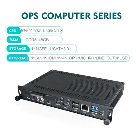 Interactive Whiteboard Pc Ops Module Eu Standard Intel Th Gen I I K Display Type C Ops