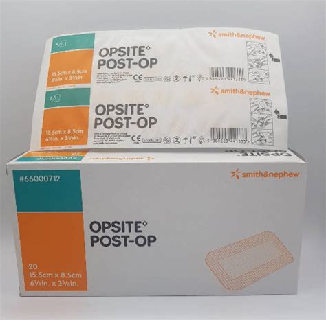 Opsite Post Op 15 5x8 5 Cm แผ่นเทปใสปิดแผลกันน้ำพร้อมแผ่นซับ Ruangwitmedical