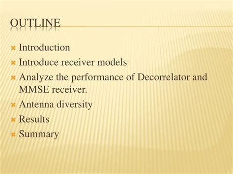 PPT Linear Multiuser Receivers In Random Environments PowerPoint Presentation ID