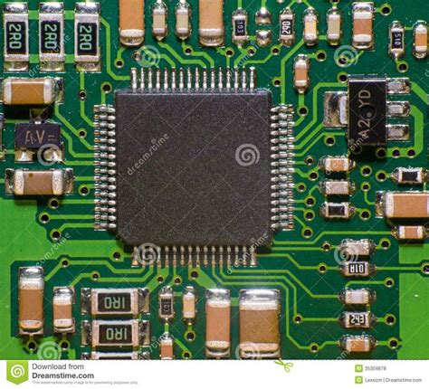Processor Microchip Stock Photo