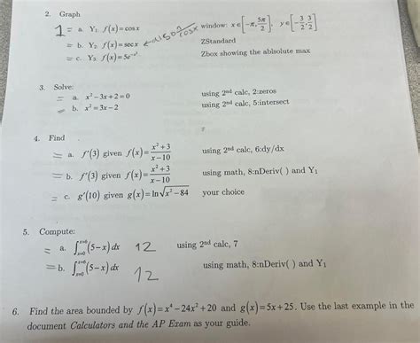 Solved Solve These Using A TI 84 Calculator Explain What U Chegg Com