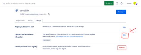 Kubernetes Cluster Unable To Pull Images From Digitalocean Registry Stack Overflow