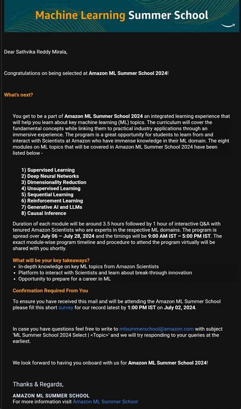 Sathvika Reddy Mirala On Linkedin Amazonmlschool Machinelearning