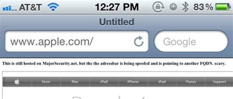 Address Bar Security Issue Found In IOS Safari Security Founded In Spoofs