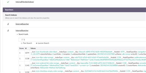 umbraco 8 debugging examine lucene indexes