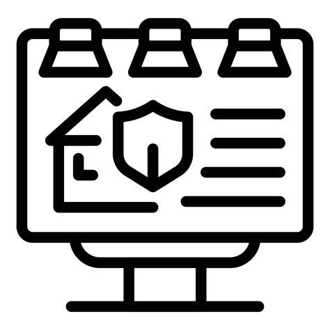 Advertising Billboard Icon Outline Style 15665412 Vector Art At Vecteezy