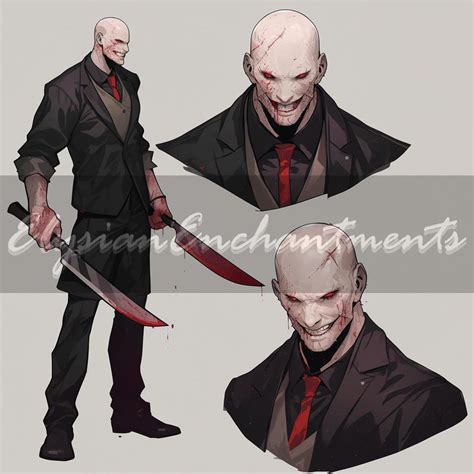 Adoptable Hudson Psycho Hacker Slasher Horror Villain Design Unique
