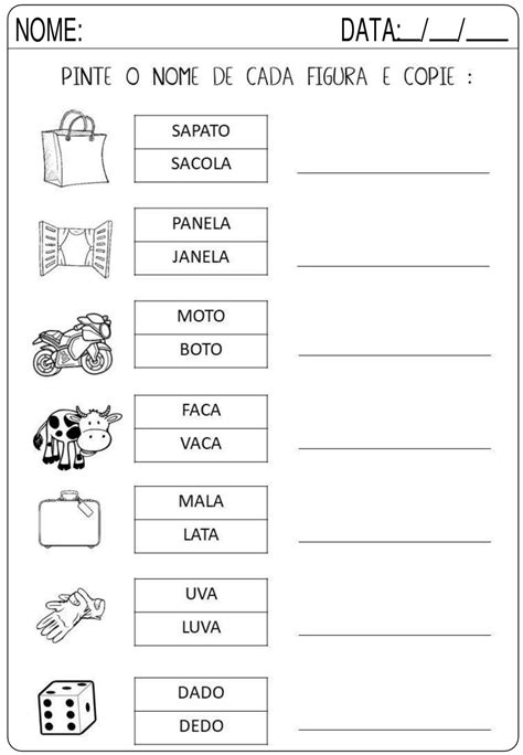 Atividades De Completar Palavras Com Silabas Simples Fdplearn