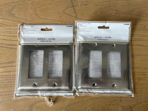 Allen Roth 3159489 Simple Square Satin Nickel Finish Ebay