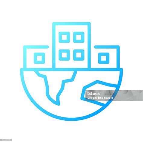 Global Infrastructure Pixel Perfect Gradient Linear Vector Icon Stock Illustration Download