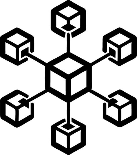 Blockchain Network Illustration Symbolizing Decentralized Digital Technology 54462472 Vector Art