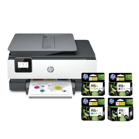 HP OfficeJet E Wireless All In One Printer Bundle Home Office