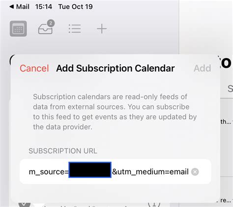 icalendar how to prevent ios from suggesting to subscribe to an ics