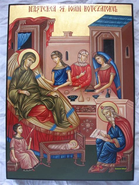 Nativity Of St John The Baptist By Michael Solodchi Of Romania Saint John John The Baptist