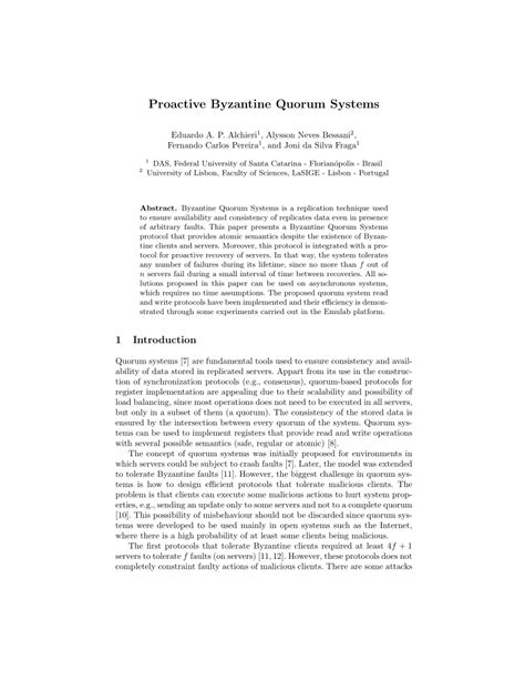 Pdf Proactive Byzantine Quorum Systems