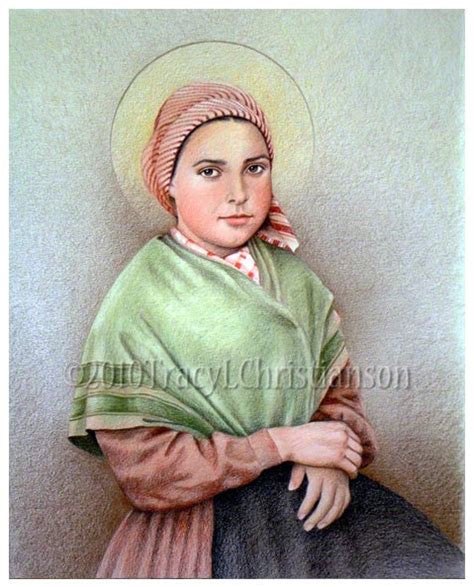 St Bernadette Print Portraits Of Saints