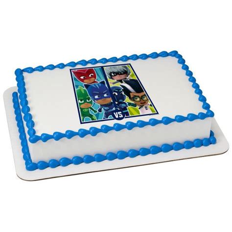 Imagen De Adorno Comestible Para Tarta De Pj Masks Versus En 2025