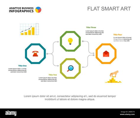 Four Elements Flowchart Slide Template Stock Vector Image And Art Alamy