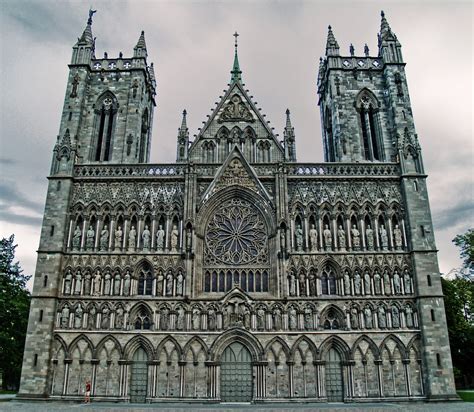 Nidaros Cathedral Romanesque And Gothic Norge
