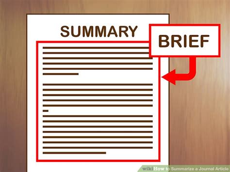 How To Summarize A Journal Article With Pictures Wikihow