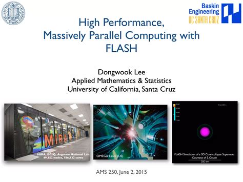 Ams 250 High Performance Massively Parallel Computing With Flash Ppt
