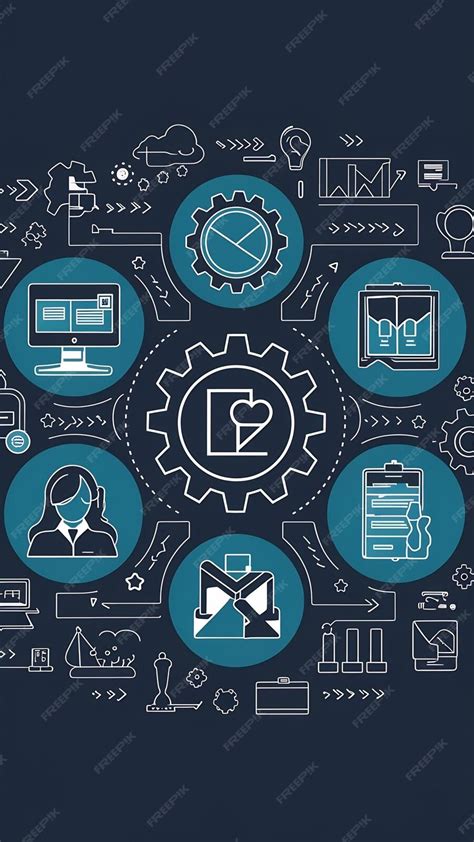 Business Process Management And Workflow Automation Flowchart Gears