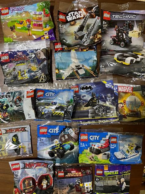 Lego Polybags Marvel Dc City Ninjago Tmnt Star Wars Friends Speed Champions Technic