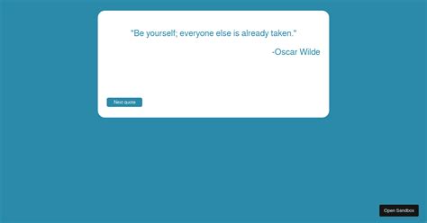 generate a quote codesandbox