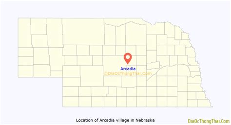 Map Of Arcadia Village Nebraska Thong Thai Real