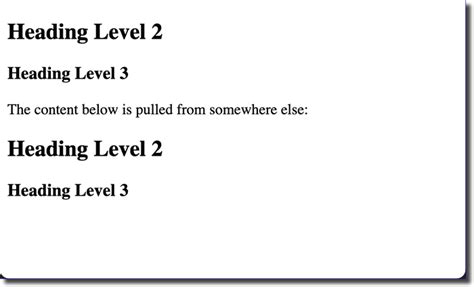 Html Heading Levels And Sectioning Content Webucator