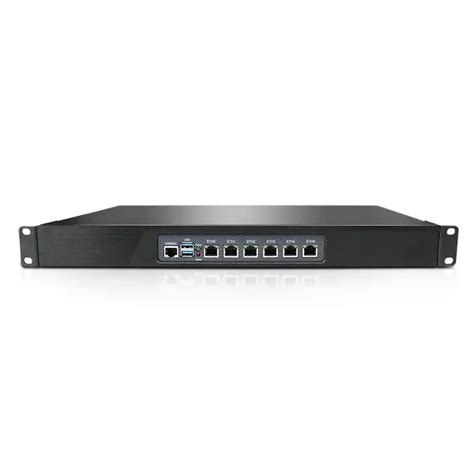 6 Port 1u Aluminum Soft Router High Speed Network Solution