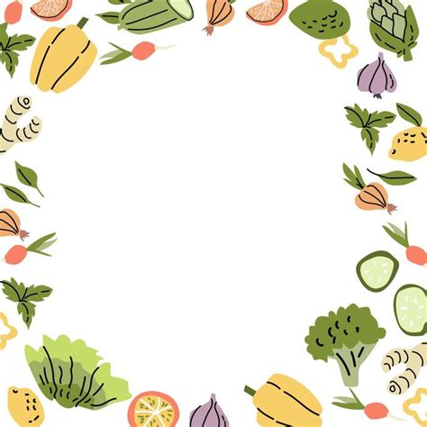 Healthy Food Border Vector Art Icons And Graphics For Free Download