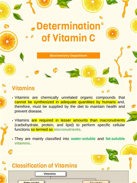 Vitamin C Determination Pdf Vitamin C Vitamin