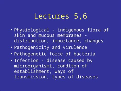 Ppt Lectures 56 Physiological Indigenous Flora Of Skin And Mucous